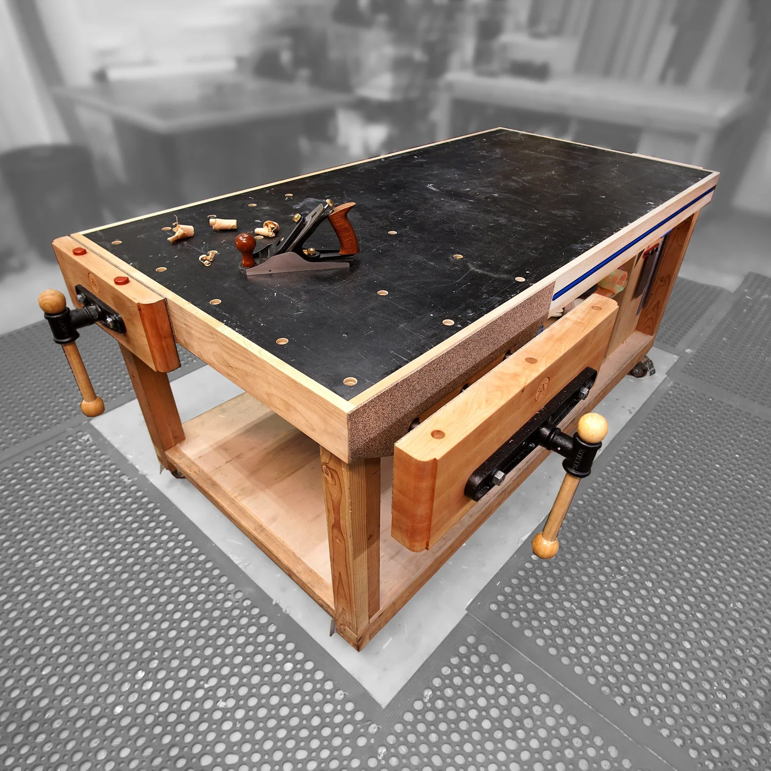 Hole Layout Wood Workbench Plans DIY Workbench | Kreg Tool