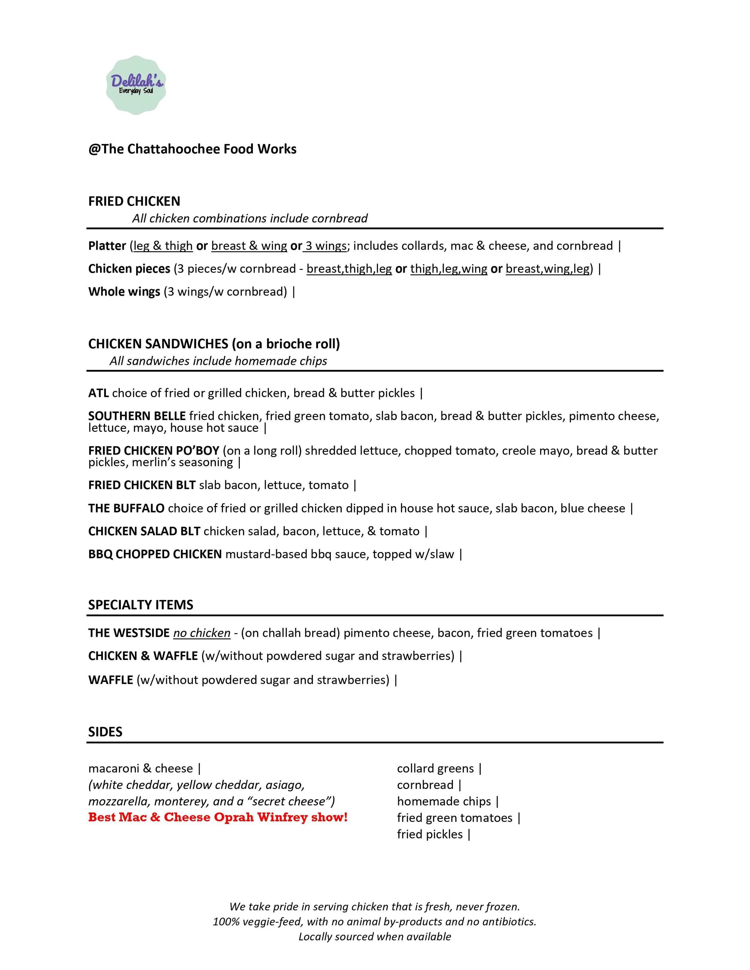 Restaurant - Delilah's Everyday Soul