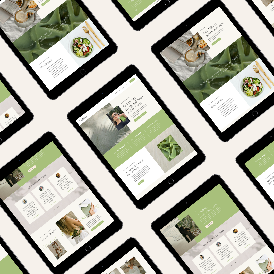 Matcha Website Template — WanderSouls Creative- Premium Websites