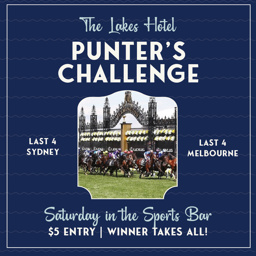 The Lakes Hotel Punters Challenge — The Lakes Hotel — The Lakes Hotel