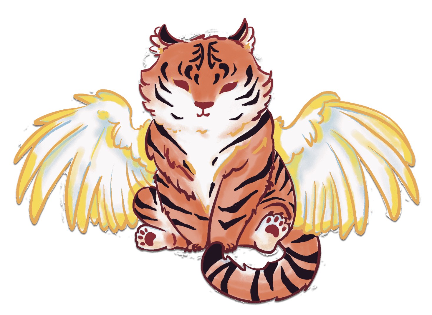 Anime Tigers With Wings