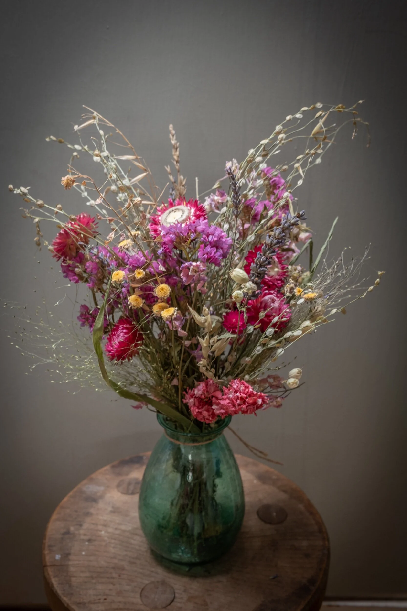 Dried flower meadow box. A beautiful, natural centrepiece. flowers and ...