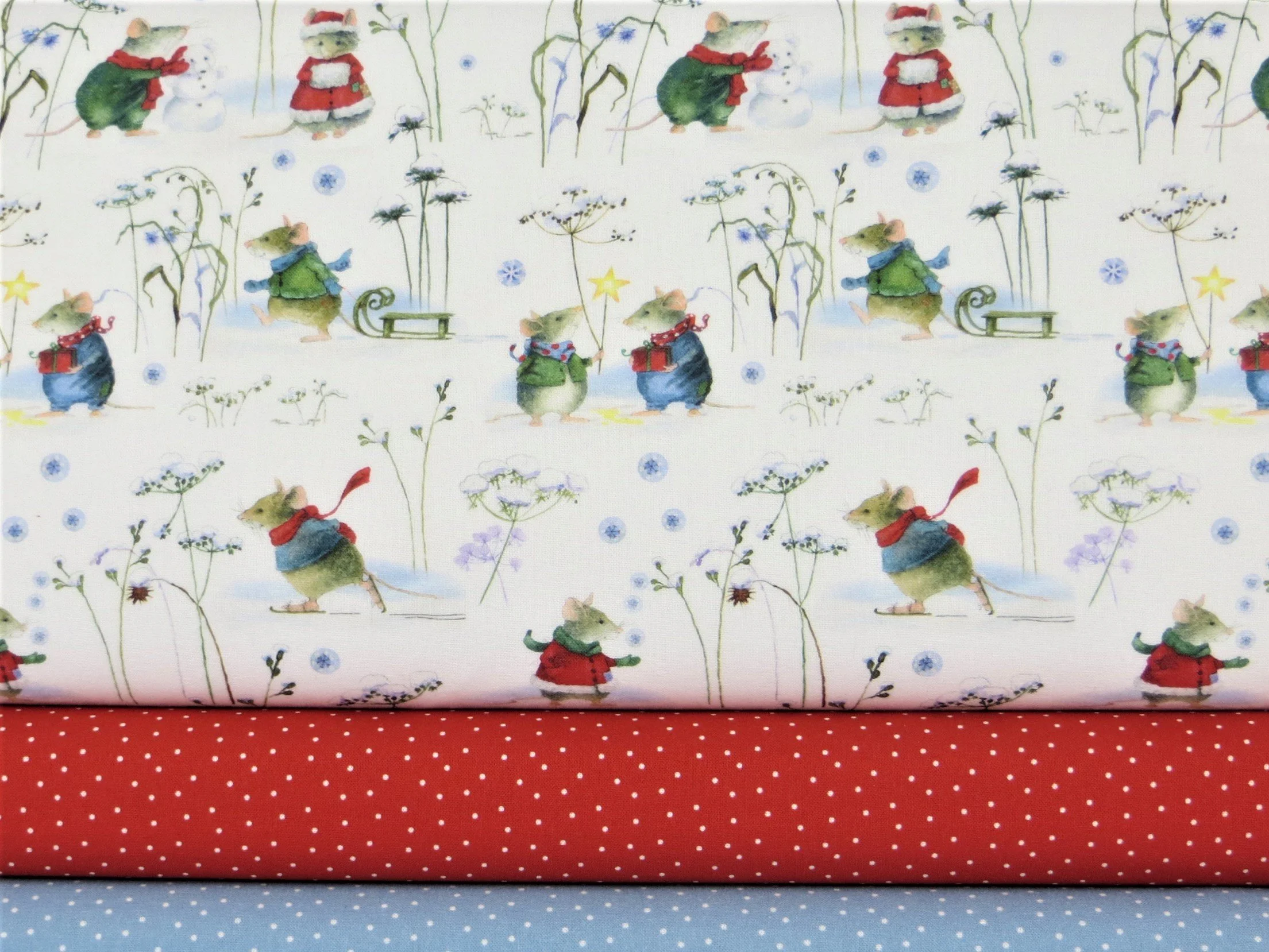 Winter Mice by Acufactum — Elmhirst Fabrics