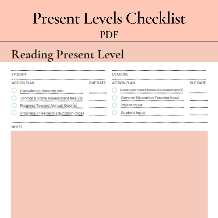 IEP Meeting Checklist | IEP Checklist | Printable Checklist — Jodi Romero