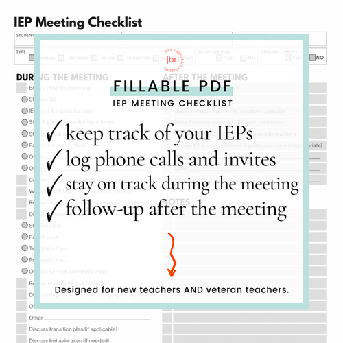 IEP Passport | IEP @ a Glance | IEP Snapshot | Printable PDF — Jodi Romero