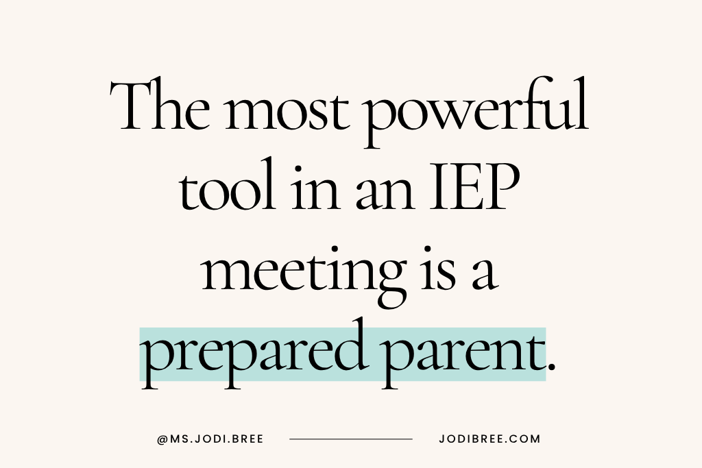 IEP Meeting Checklist for Parents — Jodi Romero