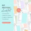 IEP Meeting Checklist | IEP Checklist | Printable Checklist — Jodi Romero