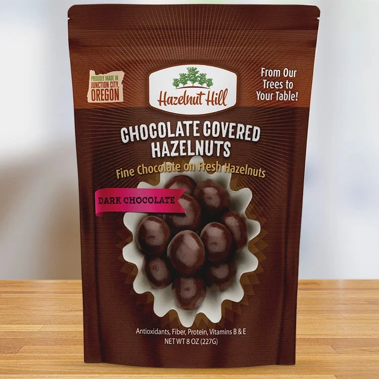 Milk or Dark Chocolate-Covered Hazelnuts — Hazelnut Hill