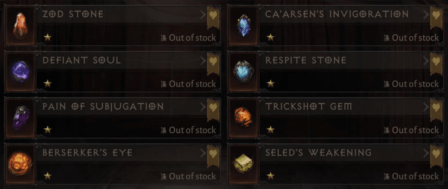Full List of all Diablo Immortal Legendary Gems - UPDATED ...