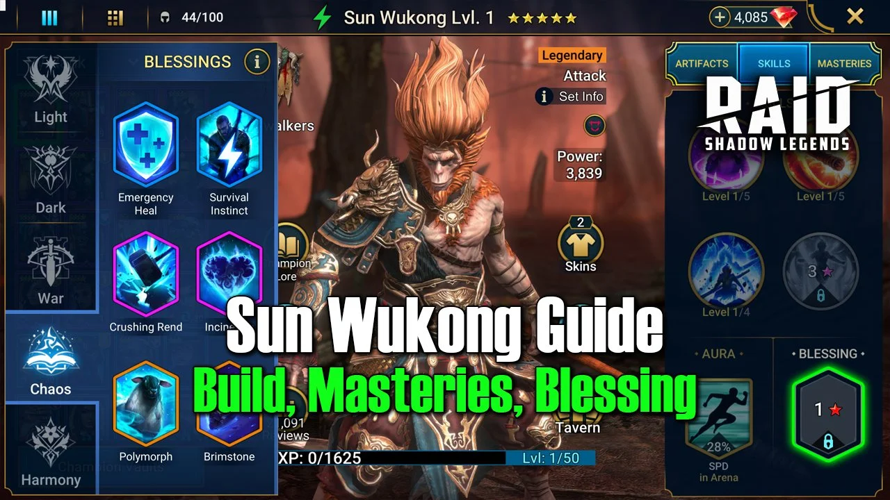 Sun Wukong Build Guide Best Masteries, Artifacts, Accessories and ...