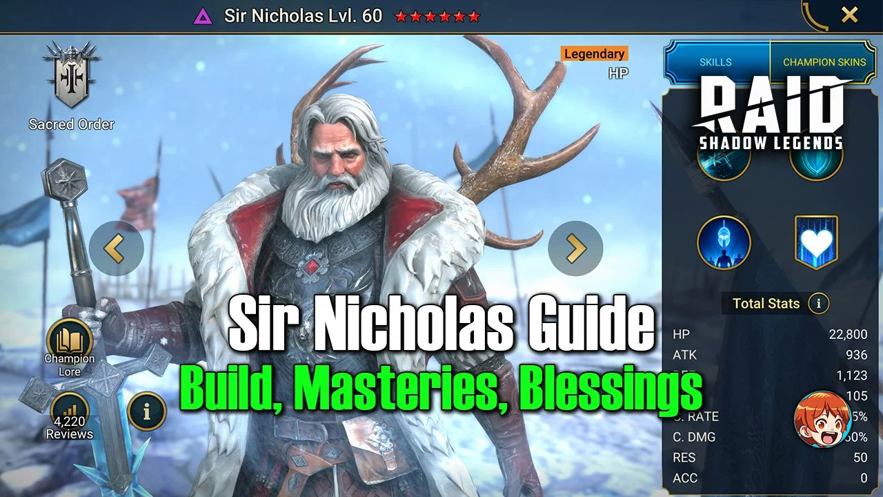 Sir Nicholas Build Guide: Best Masteries, Artifacts, Accessories and ...