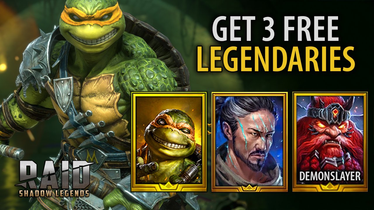 Get 3 Free Legendaries and Michelangelo from Teenage Mutant Ninja ...