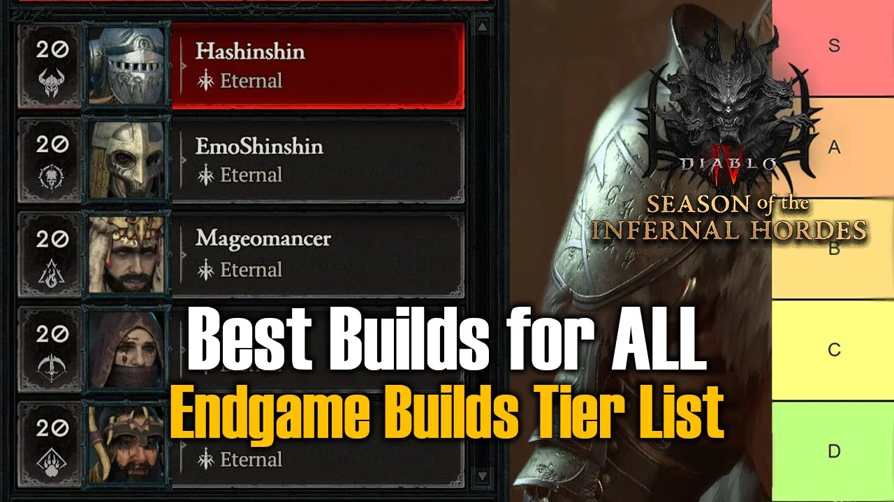 Best Endgame Builds for All Classes in Diablo 4 in Season 5 ...