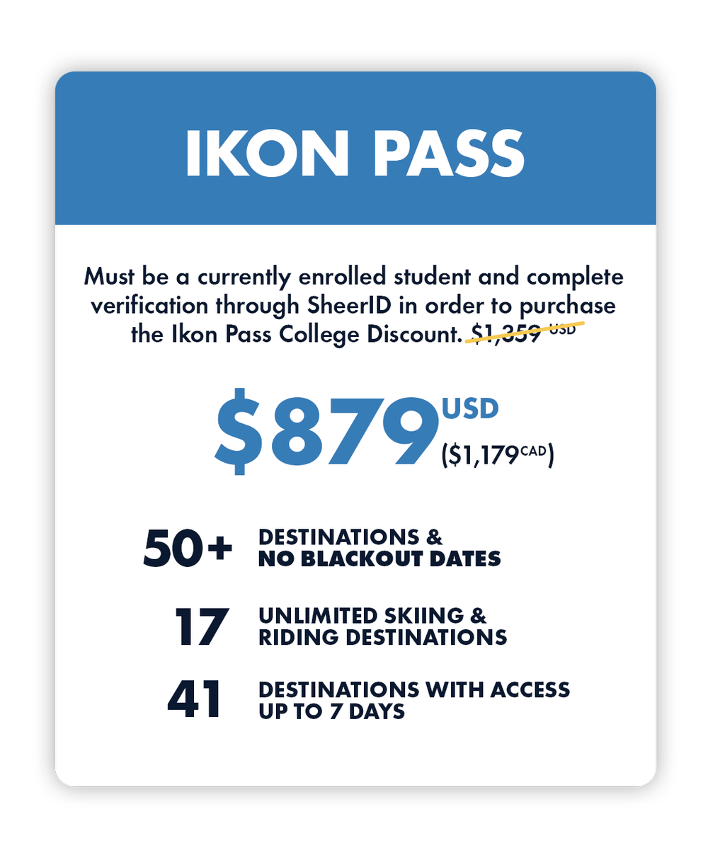 Ikon Pass College Discount | Outside Life