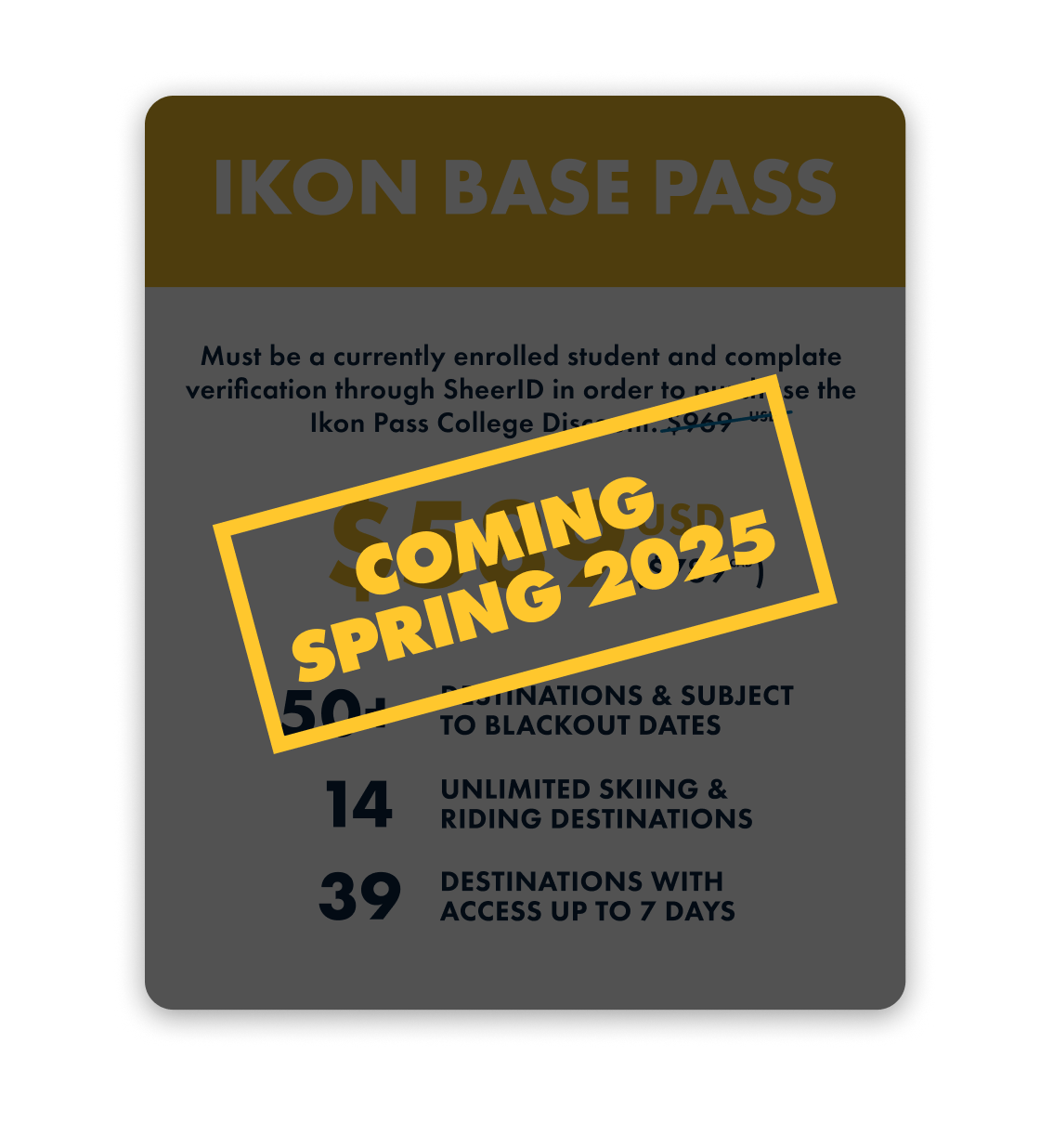 Ikon Pass College Discount | Outside Life
