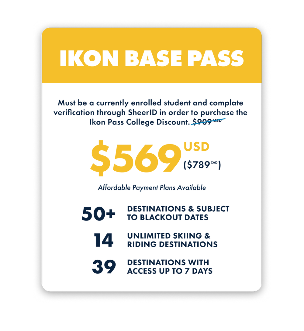 Ikon Pass College Discount | Outside Life