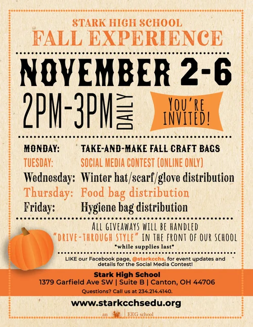 Join Us for a Fall Experience at Stark High School - Stark High School