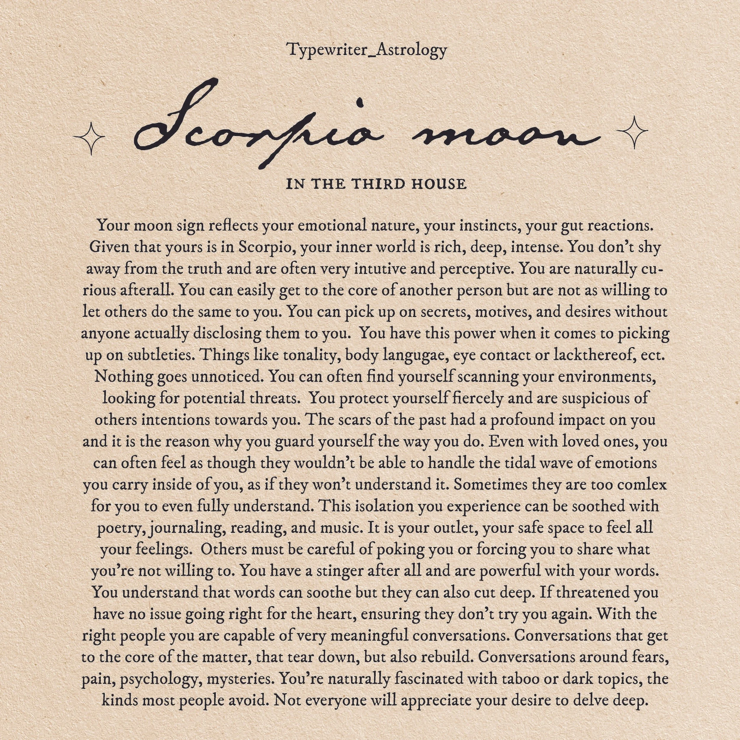 Full birth chart REPORT — Typewriter Astrology