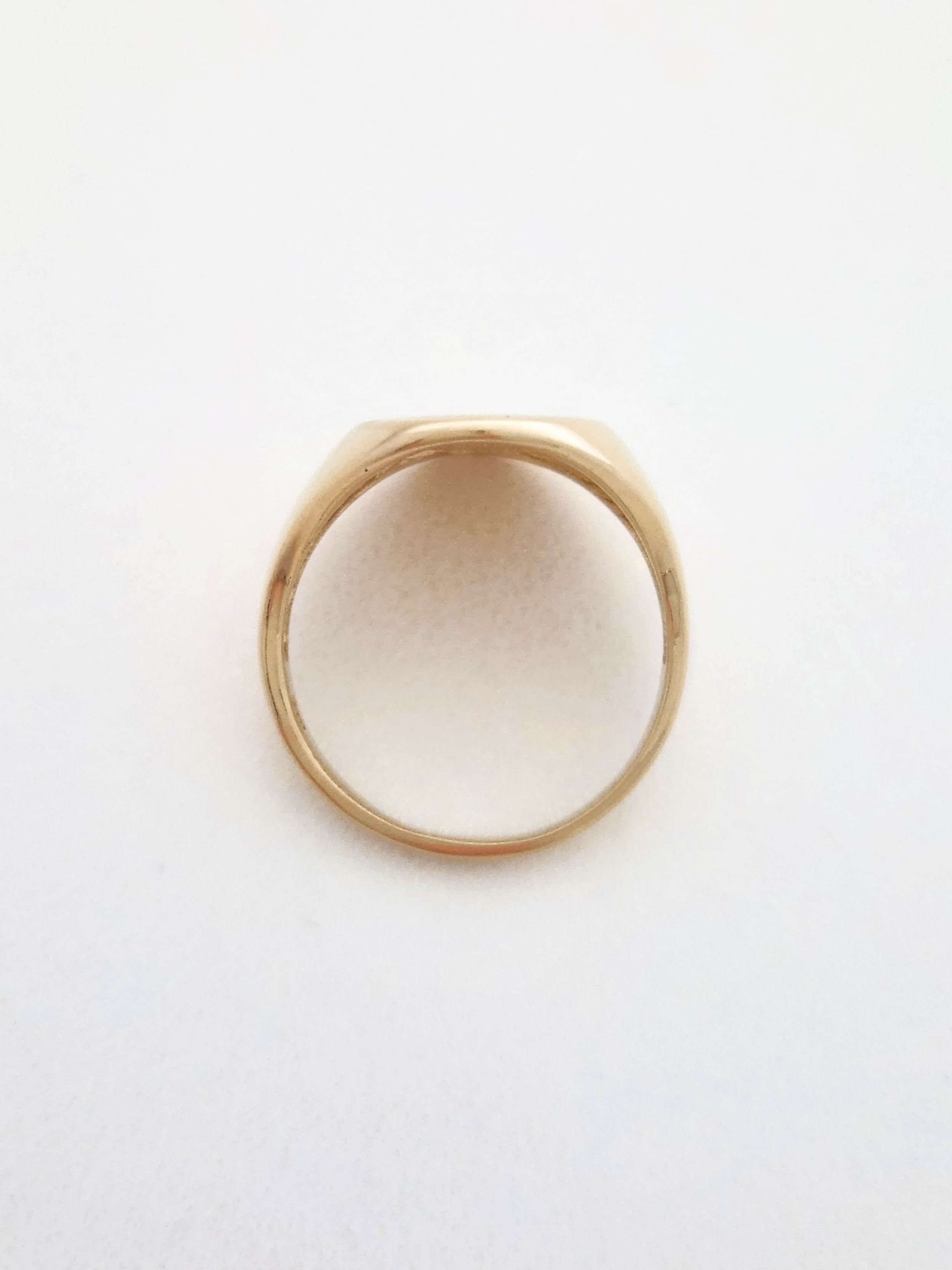 "Omnia Vanitas" (All is Vanity) Georgian Skull Signet Ring // Yellow Gold — Vulpecula Jewelry