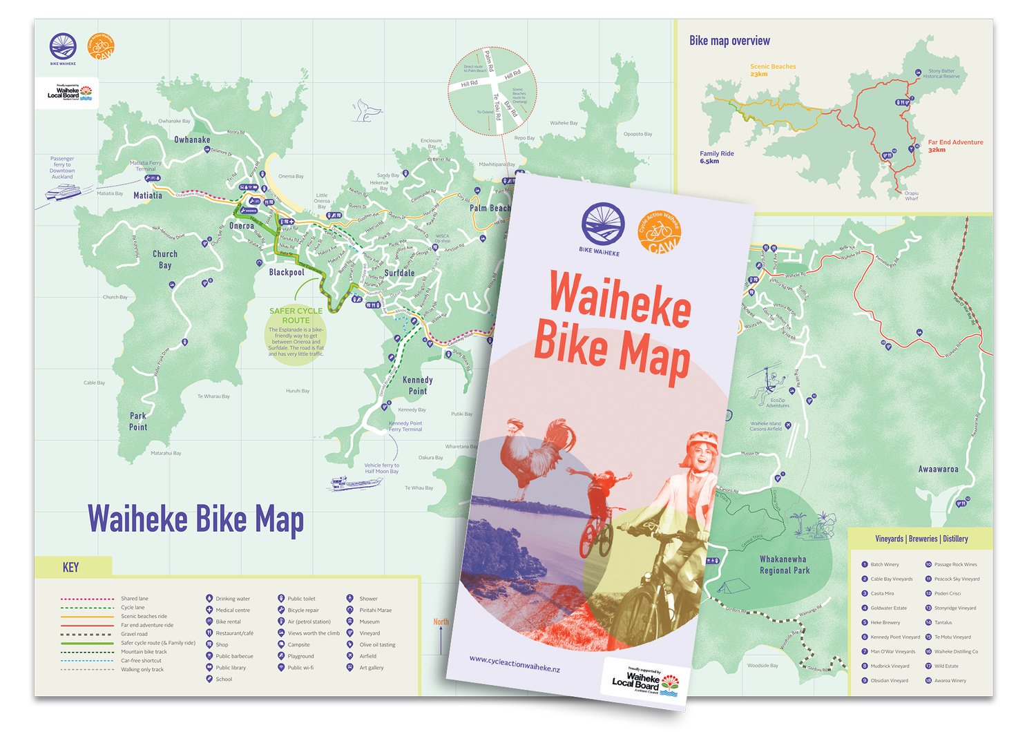 Bike Map for Waiheke Island — Cycle Action Waiheke