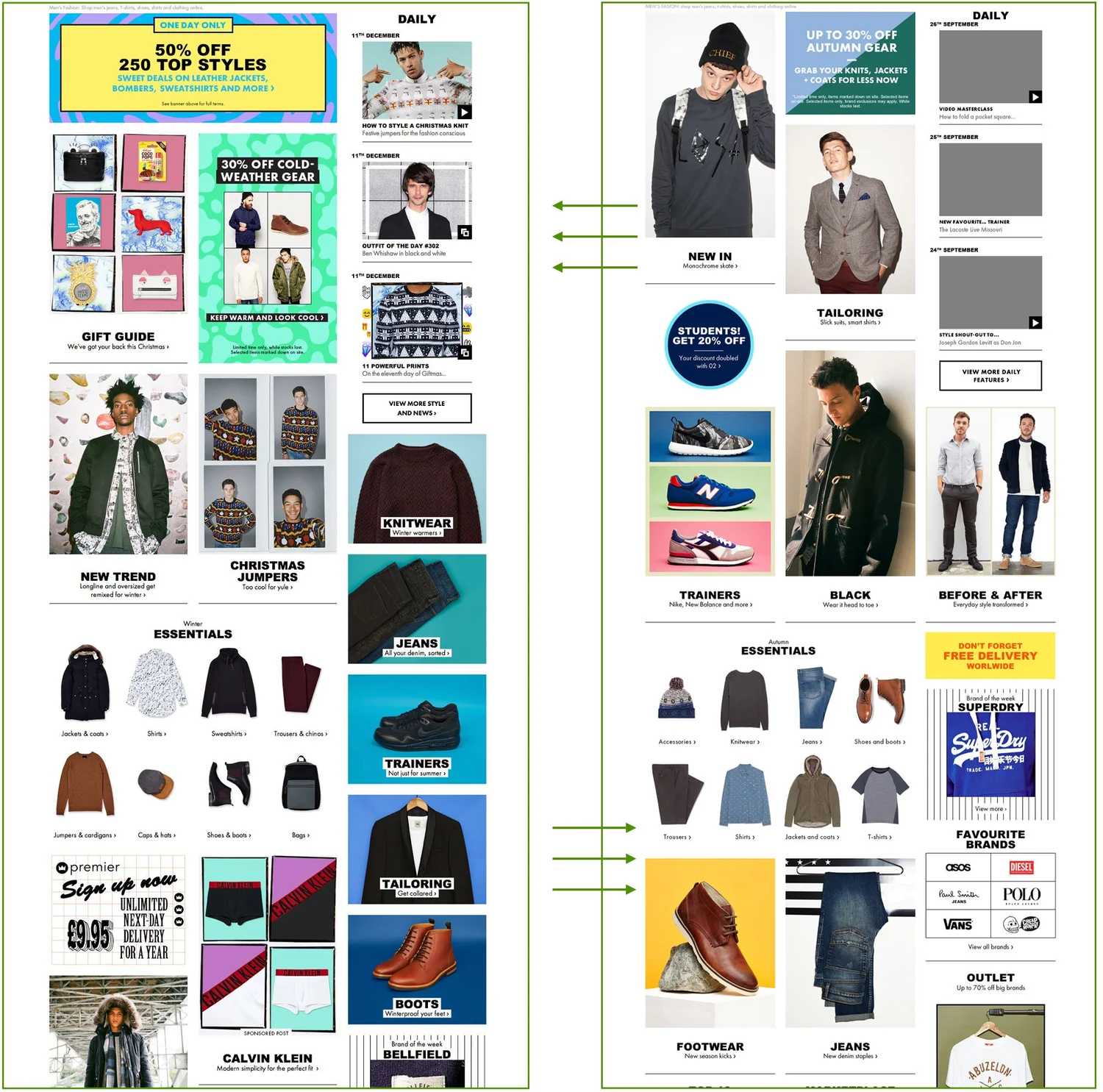 ASOS HOMEPAGE REDESIGN — YARA SOMMA → SENIOR CREATIVE