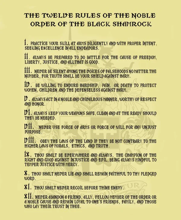 ACCOUTREMENTS — The Order of the Black Shamrock