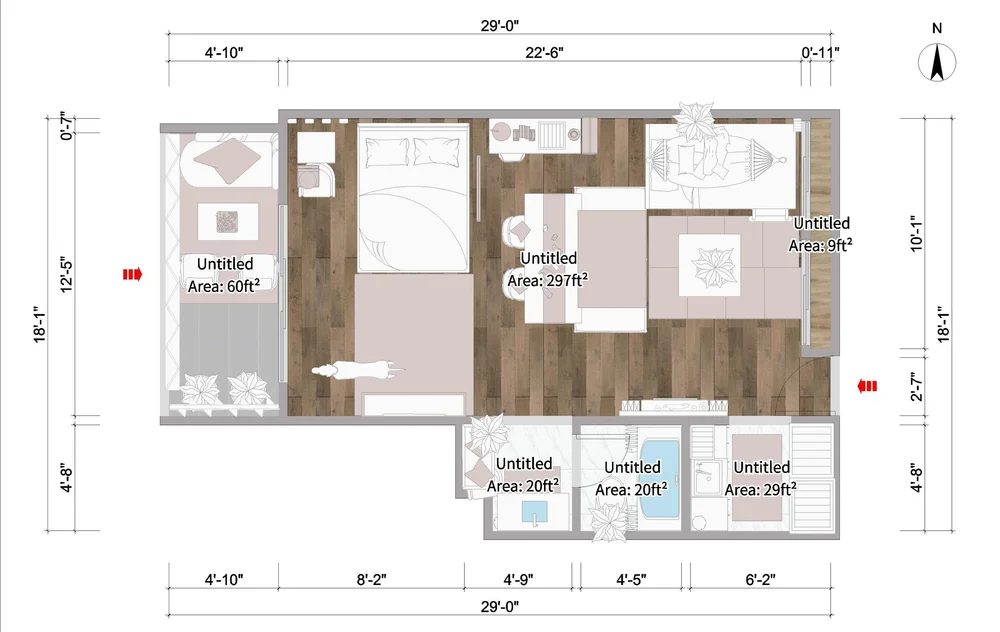Studio APT Layout — MEGAN GIESE