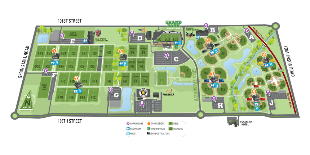 Campus Map — Grand Park Sports Campus