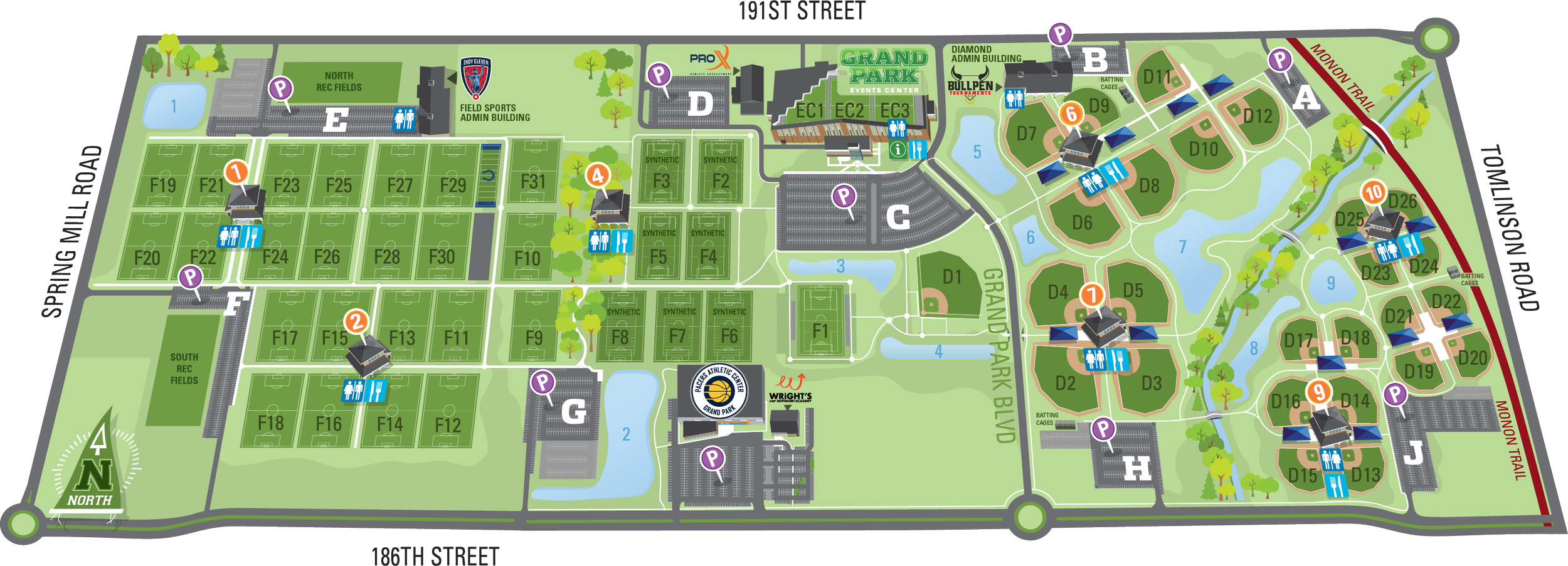 Campus Map — Grand Park Sports Campus