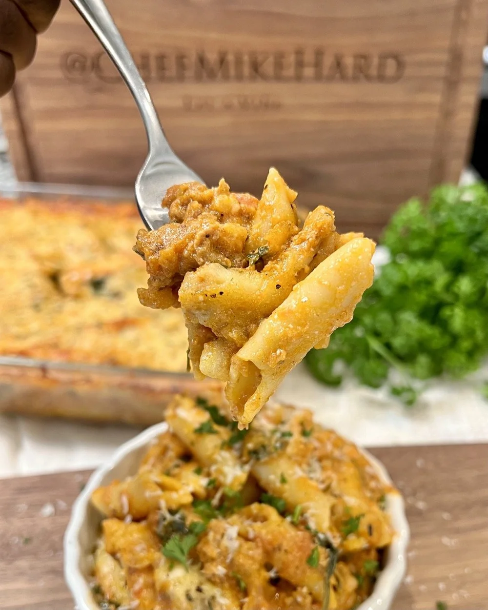 Ultimate Cheesy Baked Mostaccioli — @chefmikehard Recipes!