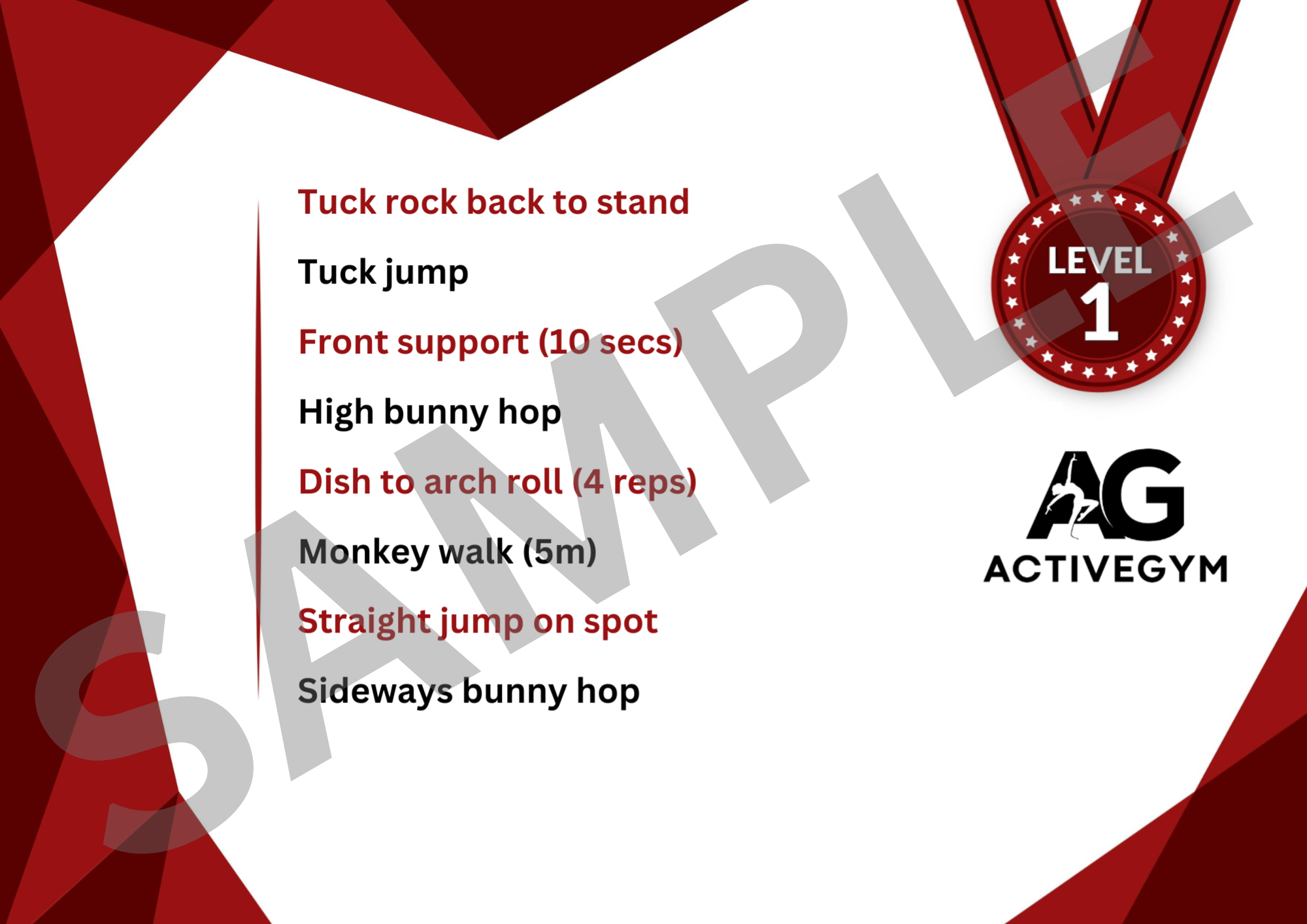 Certificates — Active Gym