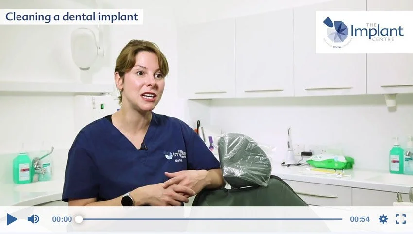 How to clean a dental implant