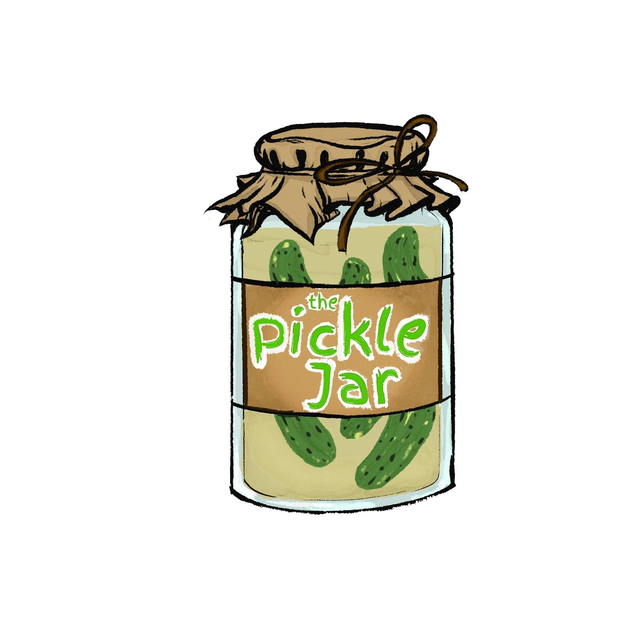 Pickle Jar Cartoon