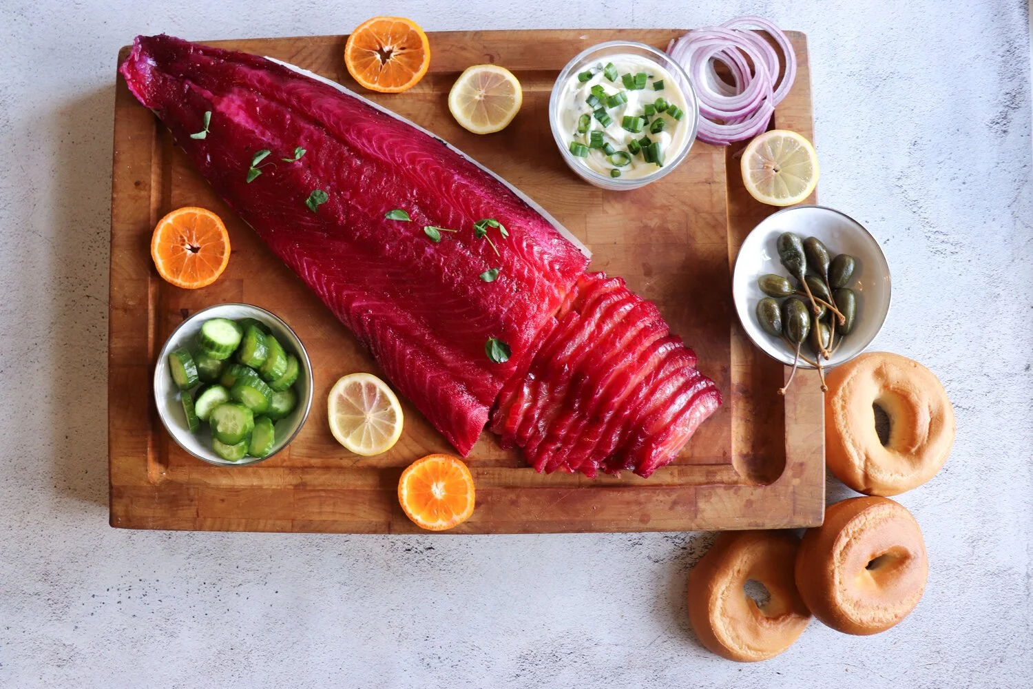 Recipe: Gin and Beetroot Cured Salmon Gravlax — The Briny Babe