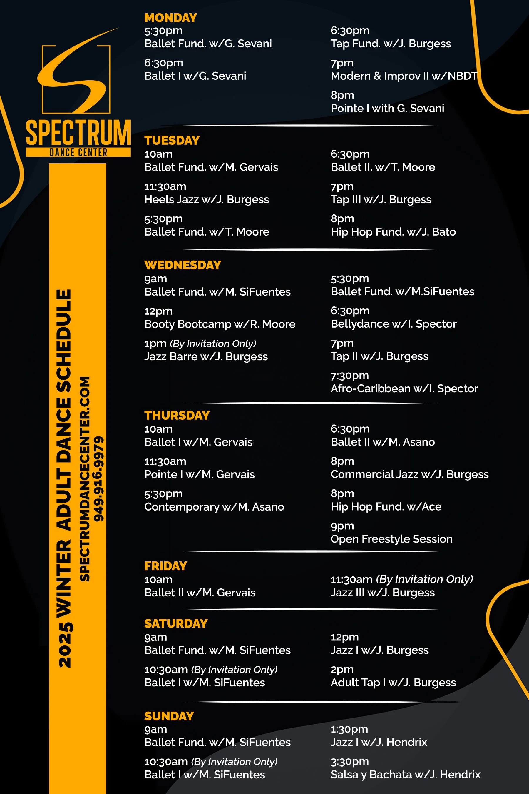 Calendar — Spectrum Dance Center