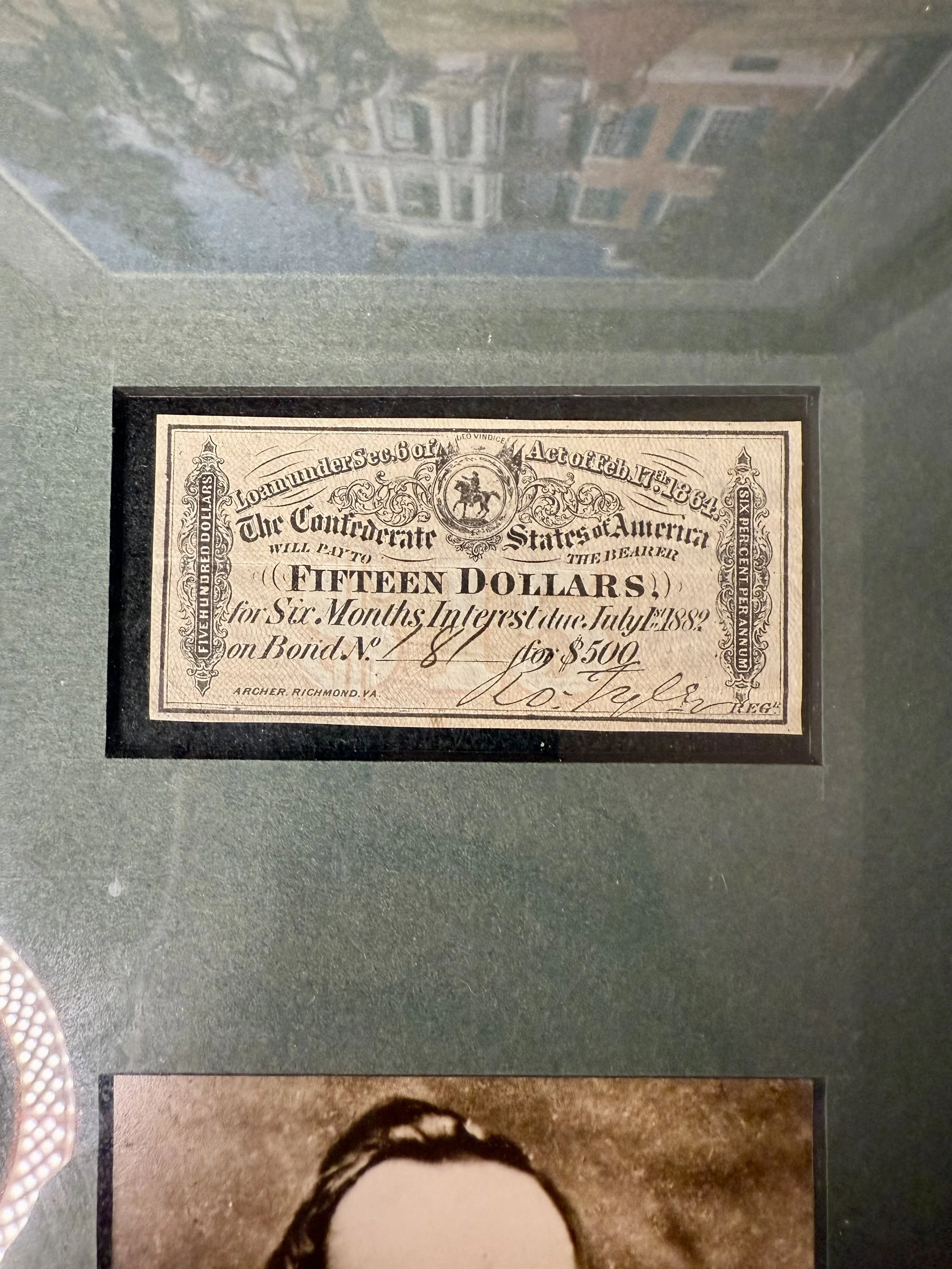 Civil War Display with Lee & Longstreet Portraits, Confederate Bullets ...