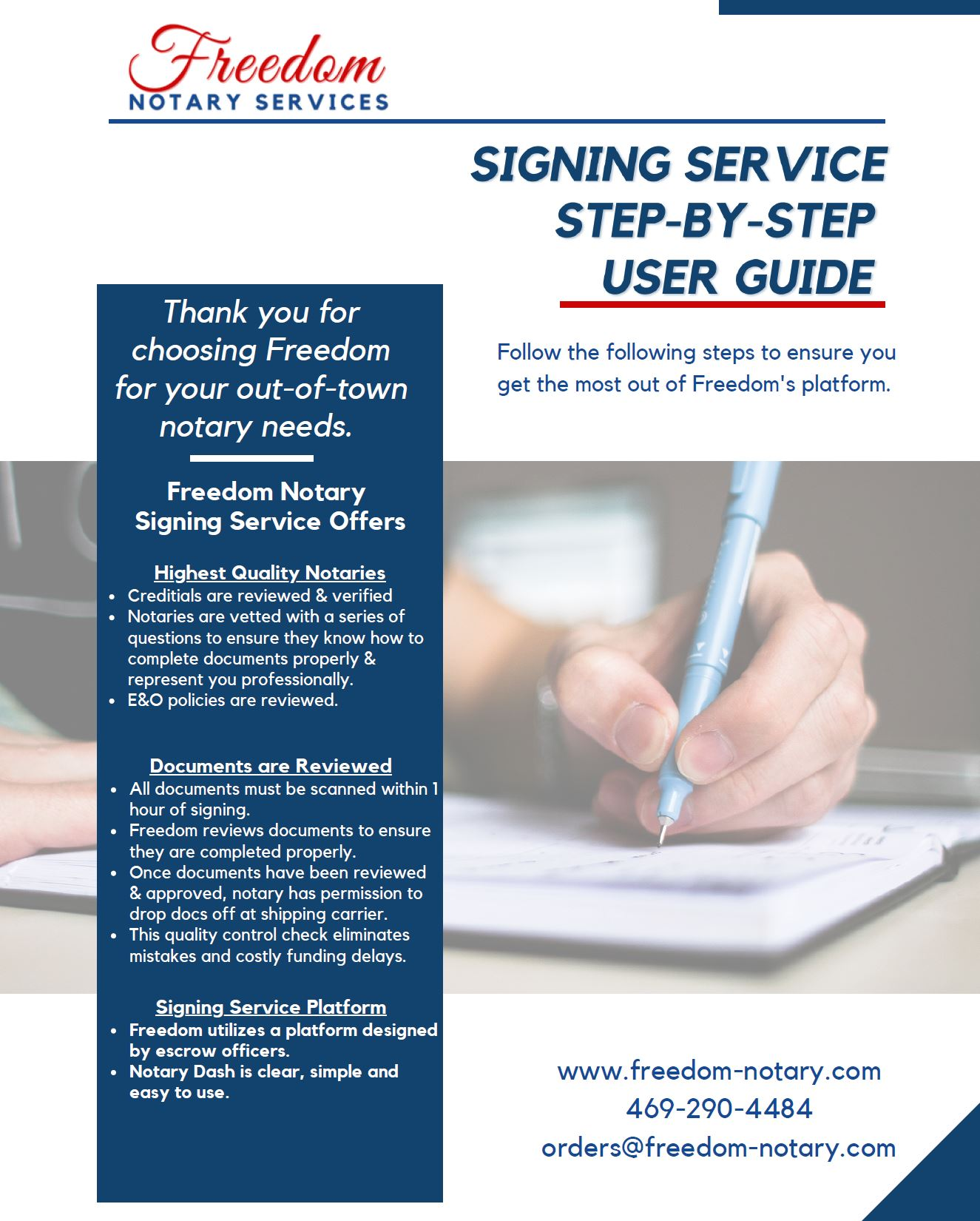Nationwide Signing Service Onboarding — Freedom Notary Services