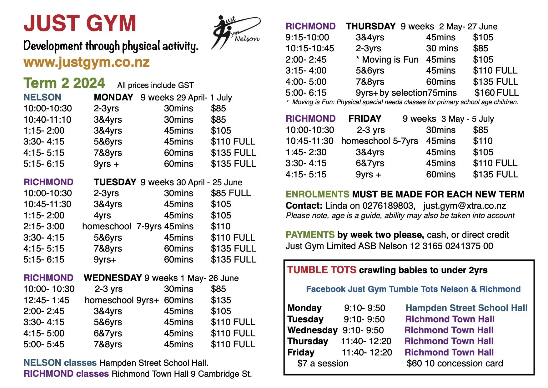 General 1 — Just Gym Nelson