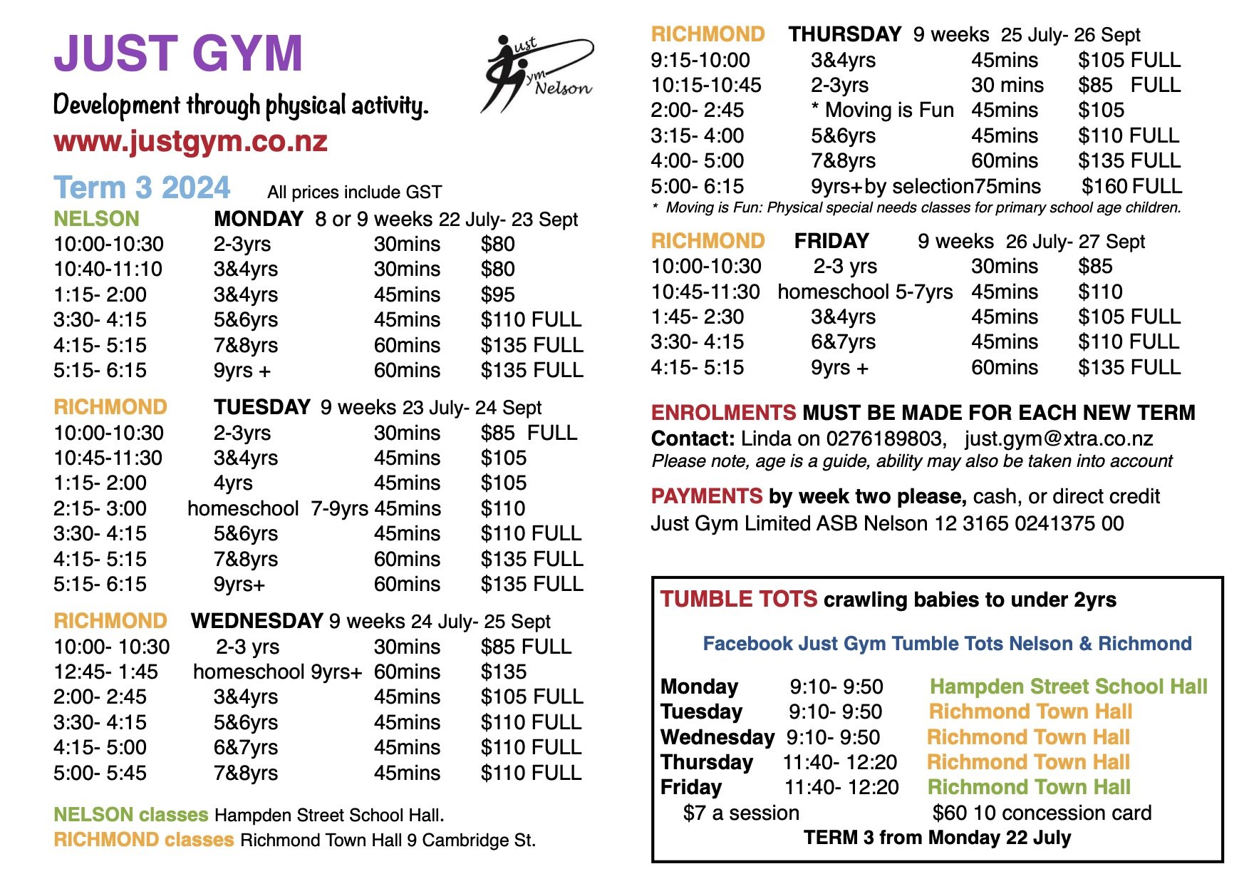 General 1 — Just Gym Nelson