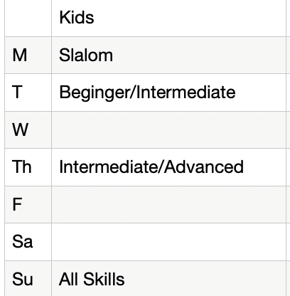 Classes — VALLEY MILL KAYAK SCHOOL