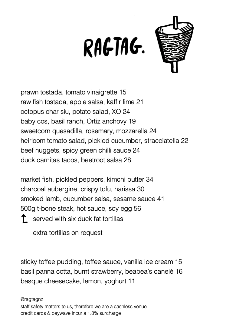 Menu — Ragtag