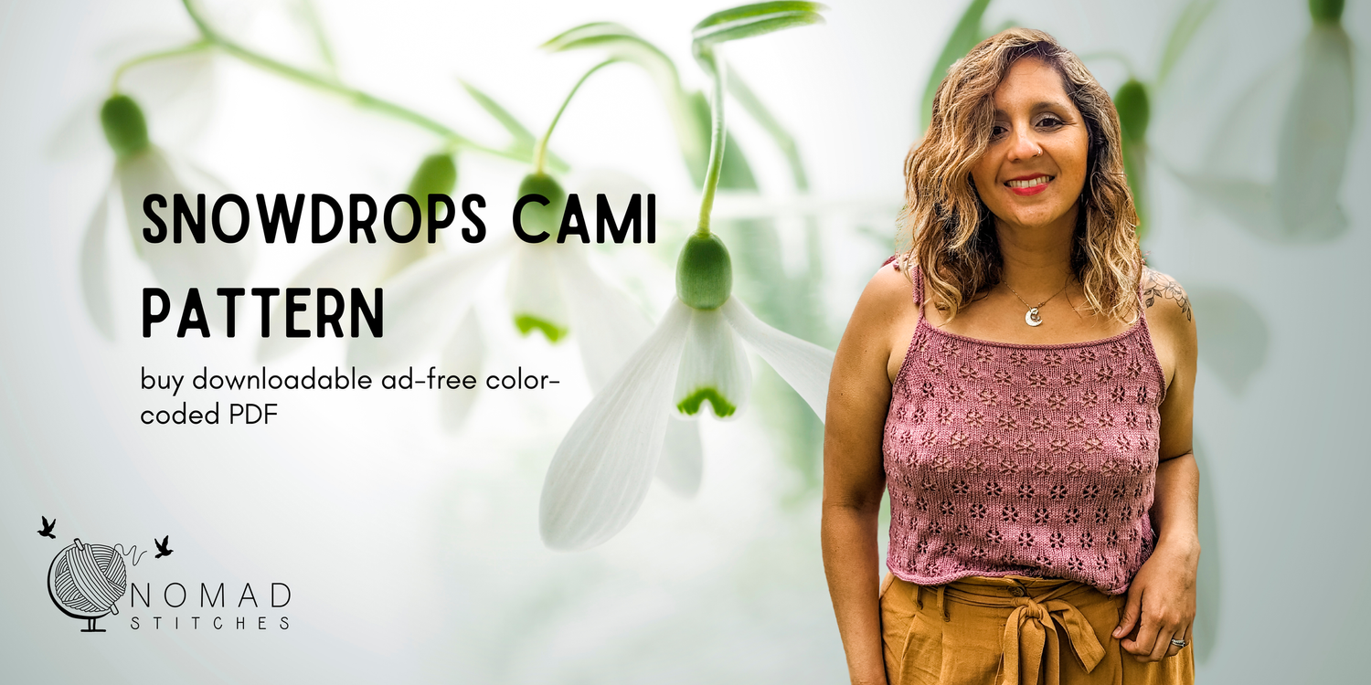 Snowdrops Cami - FREE pattern — Nomad Stitches