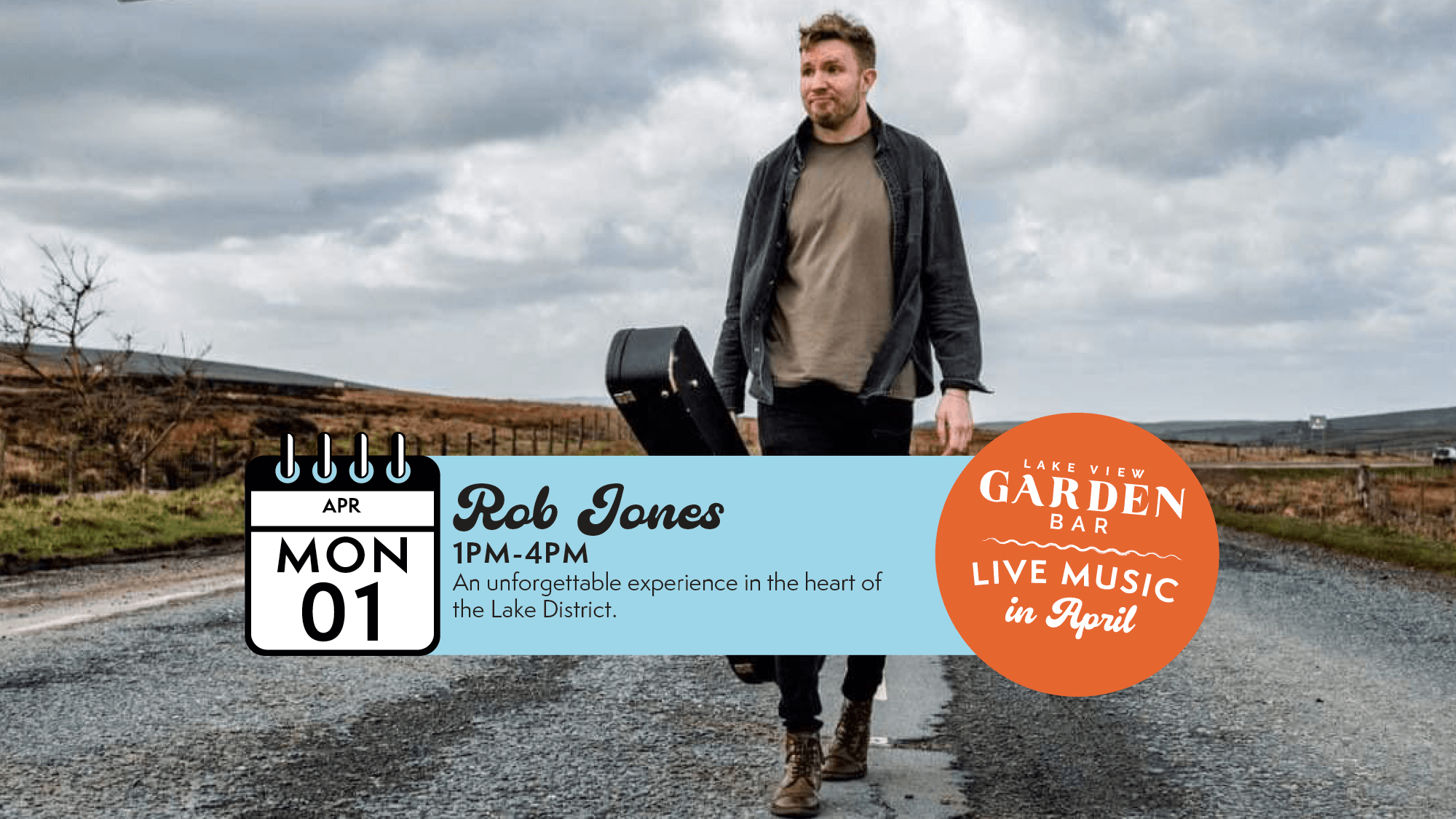 Rob Jones | 01st April | Live Music — Lake View Garden Bar