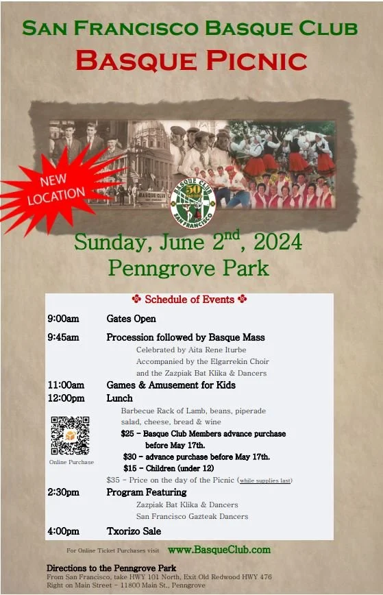 May 2024 — Basque Cultural Center