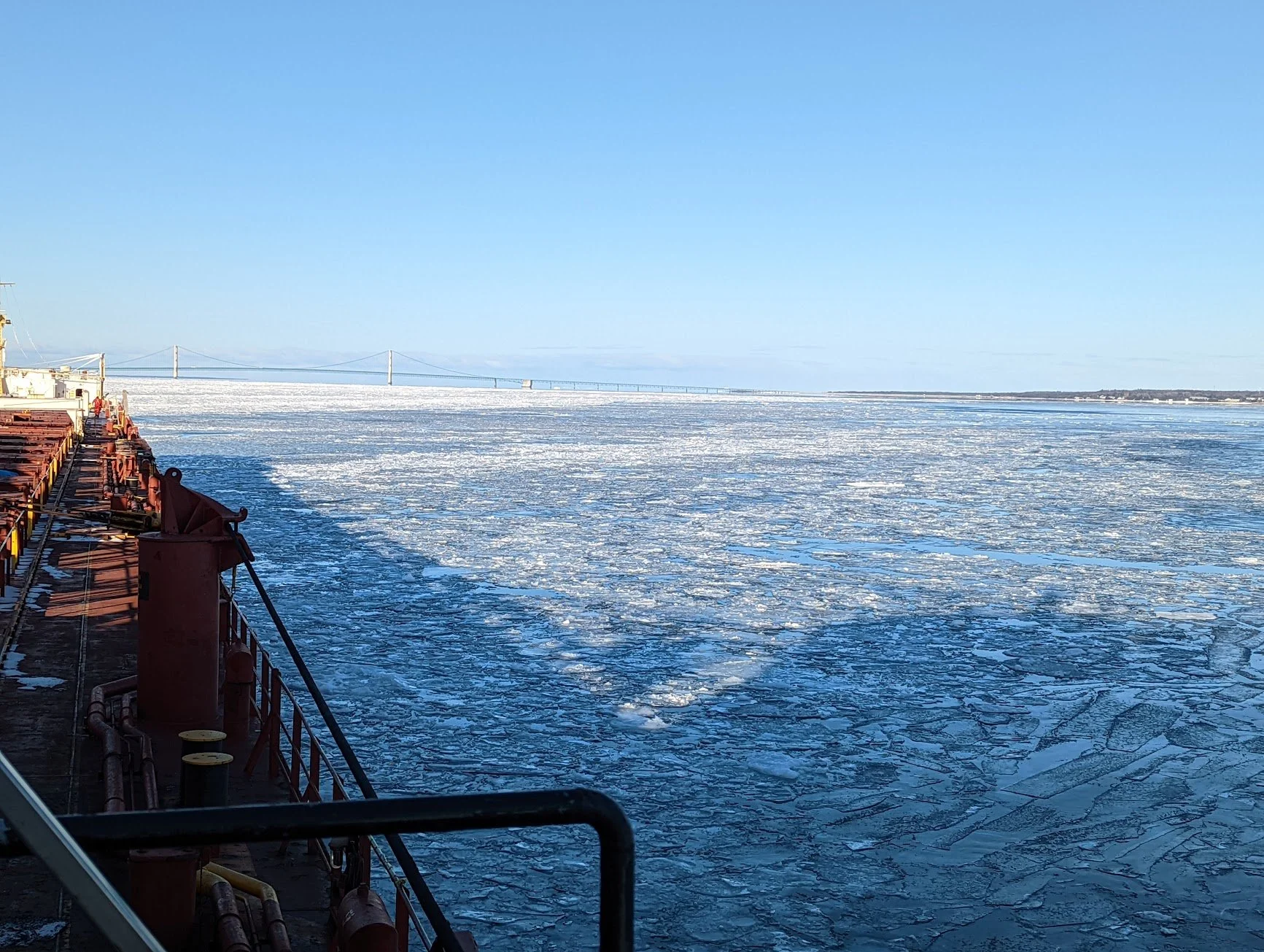 Passing under the Mackinac bridge — Ship To Shore | Chef Catherine ...