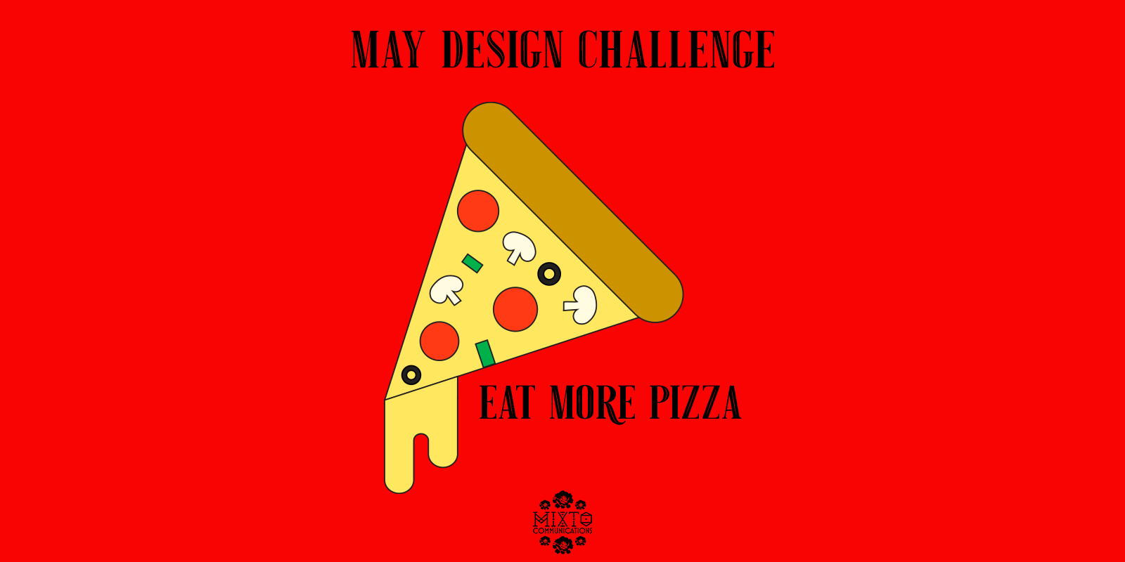 Design Challenge Day 13: Pizza Logo in Illustrator — Mixto Communications