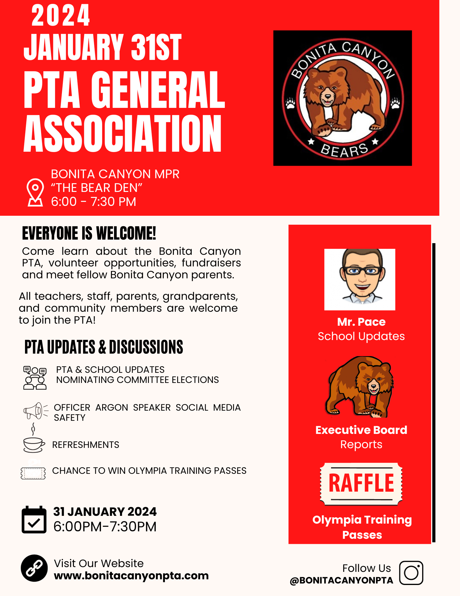 General Association PTA Meeting — Bonita Canyon PTA | Irvine, California