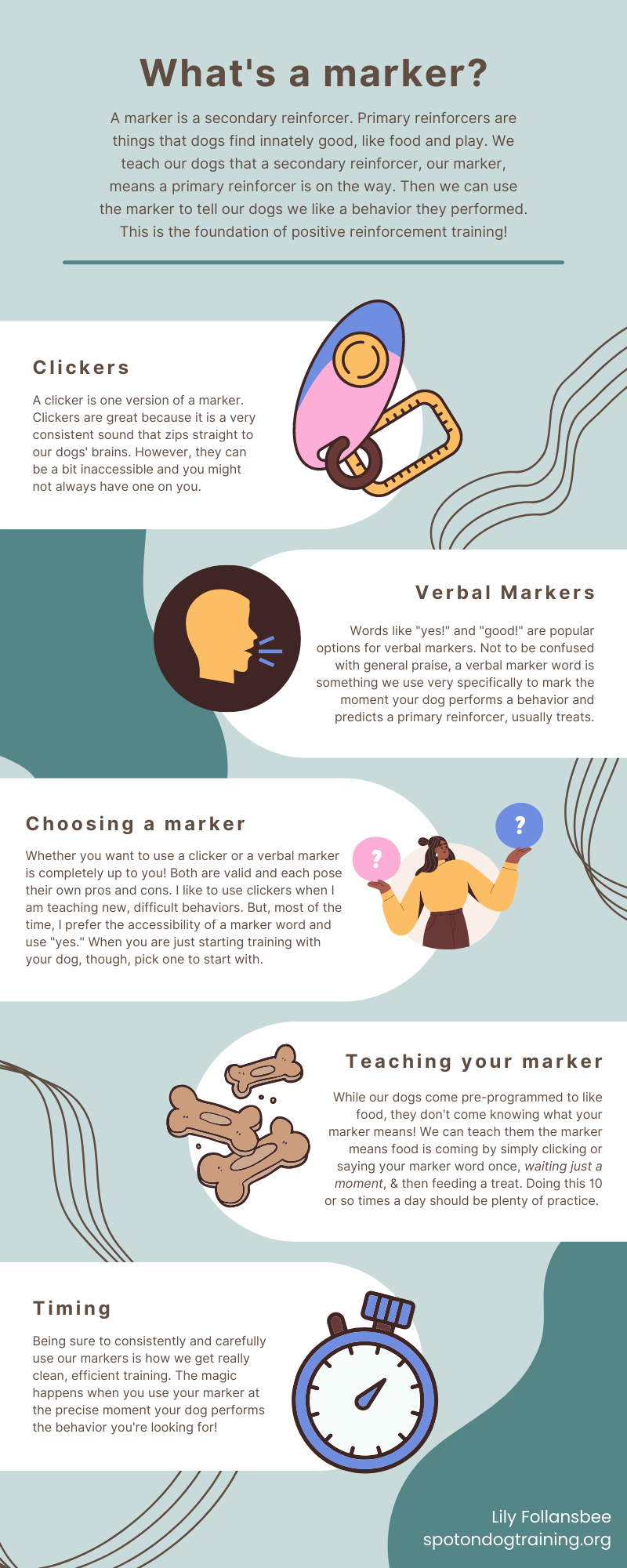 What's a marker? — Spot On Dog Training