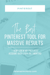 The Best Pinterest Tool for Massive Results | Tech & Templates for ...