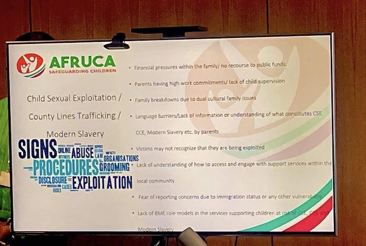County Lines and Trafficking Programme — AFRUCA Safeguarding Children